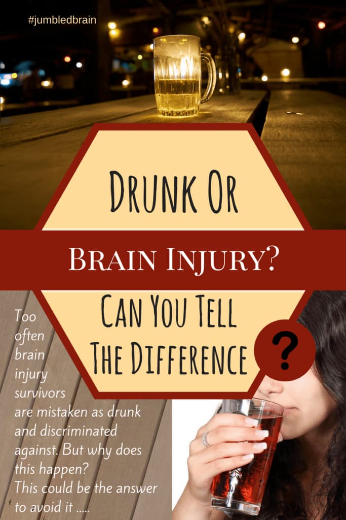 Drunk or brain injury? Can you tell the difference? - #jumbledbrain