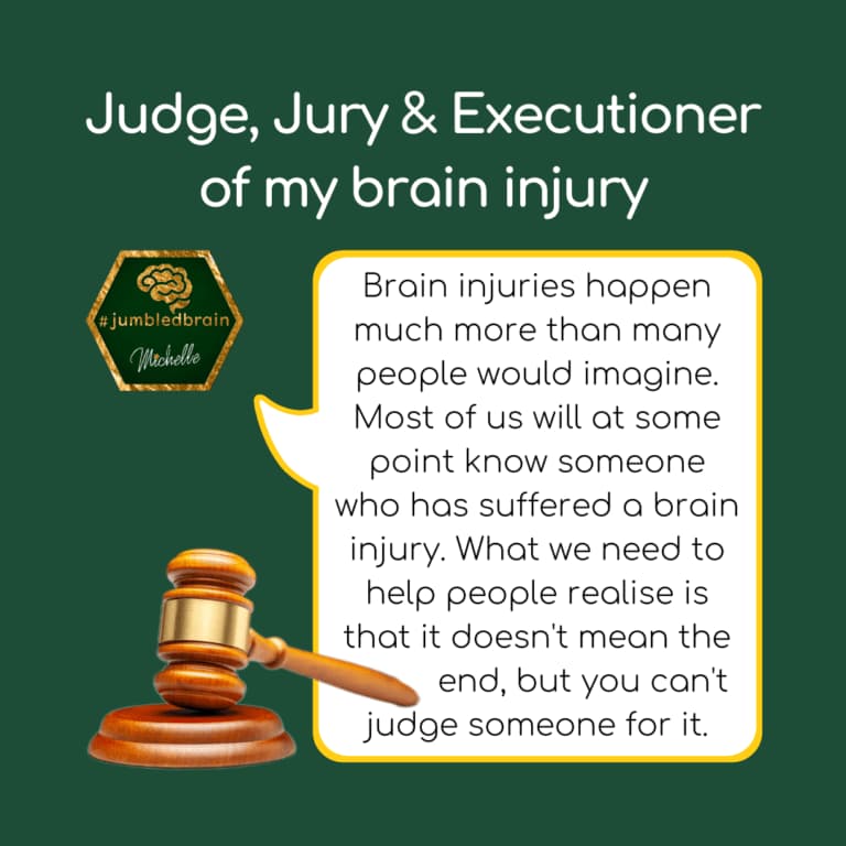 Stop judging me and my brain injury - #jumbledbrain