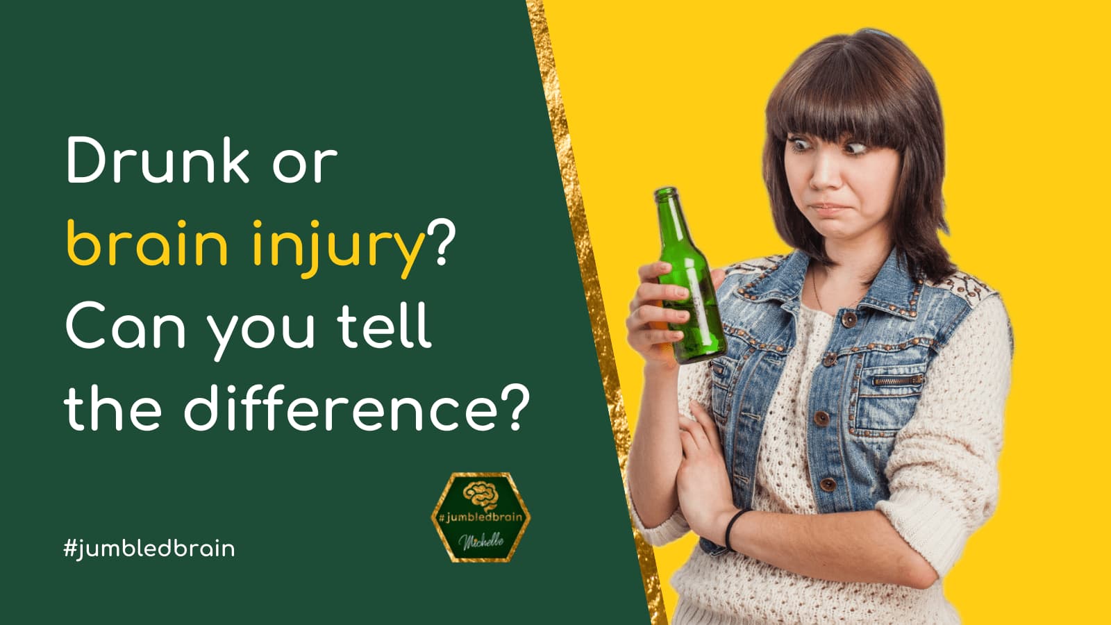 Drunk or brain injury? Can you tell the difference? - #jumbledbrain